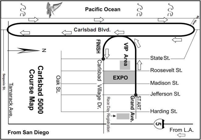 CARLSBAD 5000 CHANGES COURSE
